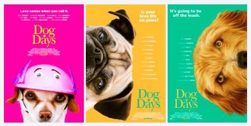Dig These Cute Posters For Romantic Comedy ‘Dog Days’ | Movie Paws